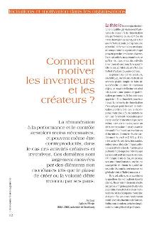 Comment motiver les inventeurs et les créateurs ? par Julien Pénin ...